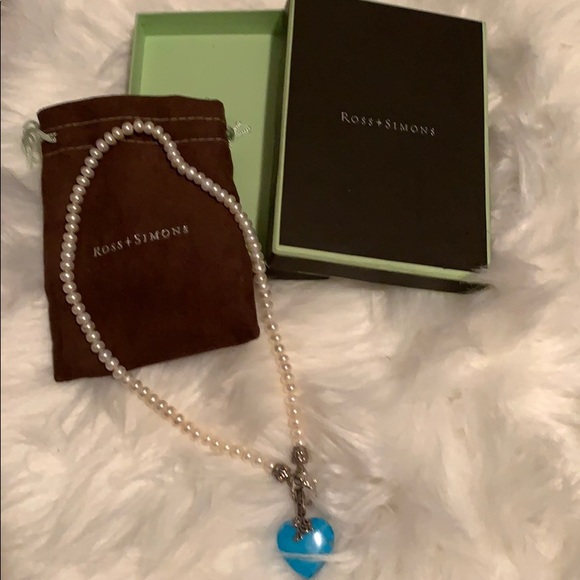 Ross Simons | Jewelry | Ross Simons Pearlturquoisesterling Necklace ...